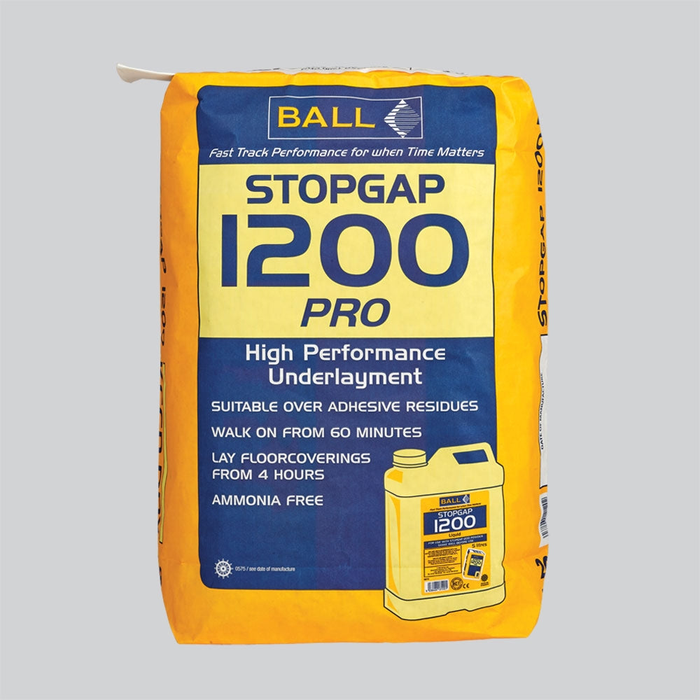 F. Ball Stopgap 1200 Pro Bag & Bottle 20kg | Flooring Masters